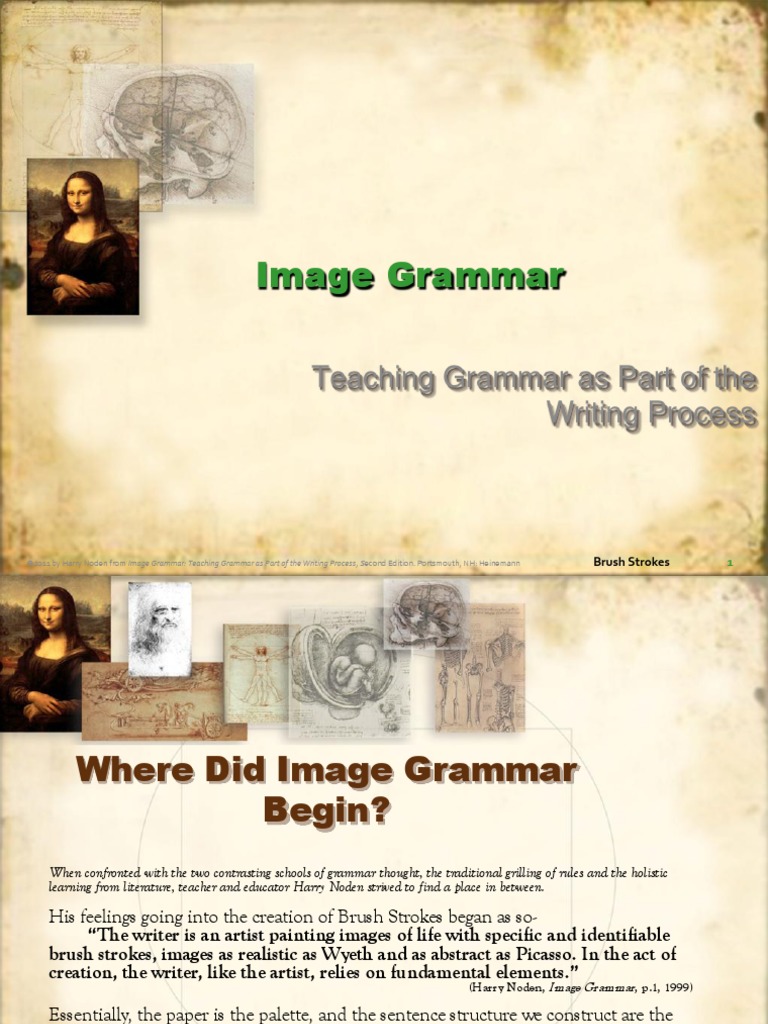 Brush Strokes in Image Grammar | PDF | Camera | Adjective