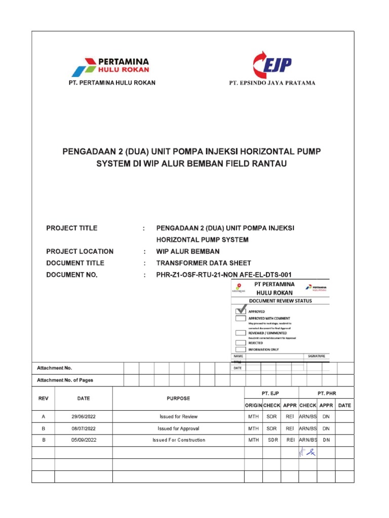 Transformer Data Sheet (IFC) (Approved) | PDF | Chemical Substances ...