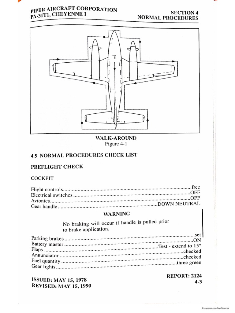 Piper Cheyenne 1 | PDF