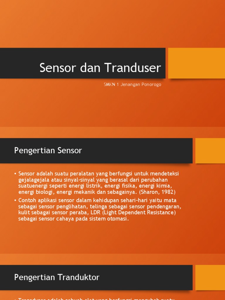 Sensor Dan Tranduser | PDF