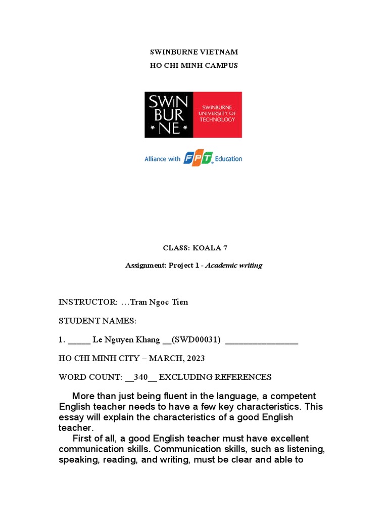 ASSIGMENT 1 FOR Essay of 300 Words Expressing Your Viewpoints On The ...