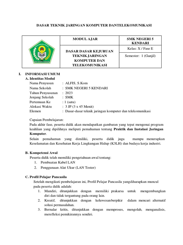 Modul AJar A2 P2 | PDF