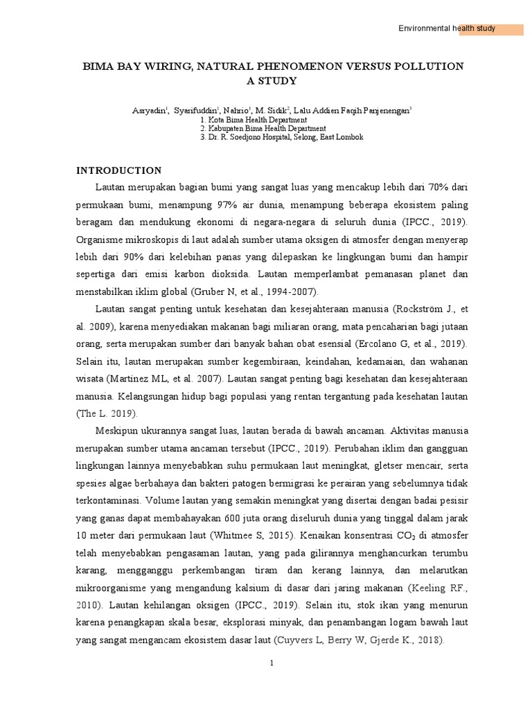 Artikel - Fenomena Air Laut Bima | PDF | Kesehatan Holistik | Teknologi & Rekayasa