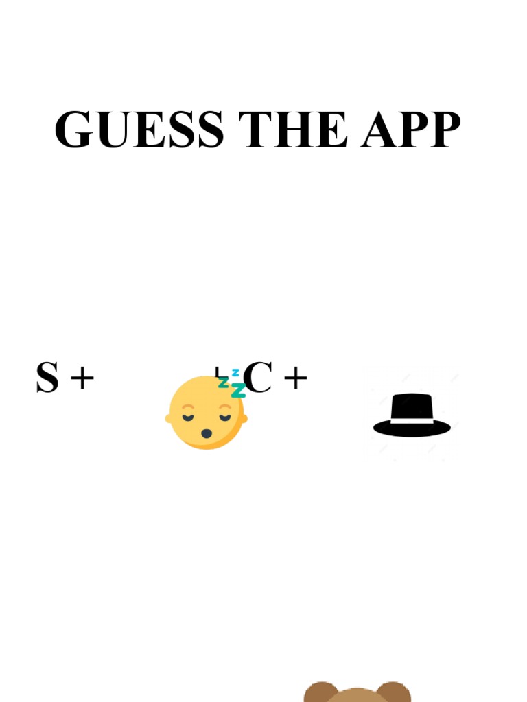 Guess The Emoji PPT (App Edition) | PDF