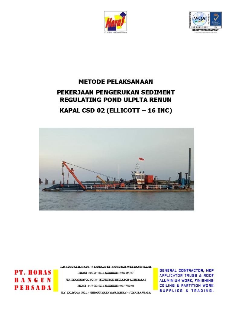 Metode Pelaksanaan CSD 02 (Ellicott) | PDF