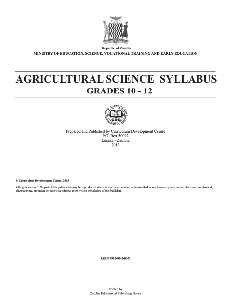 Agric Science 10 12 | Download Free PDF | Educational Assessment | Rock ...