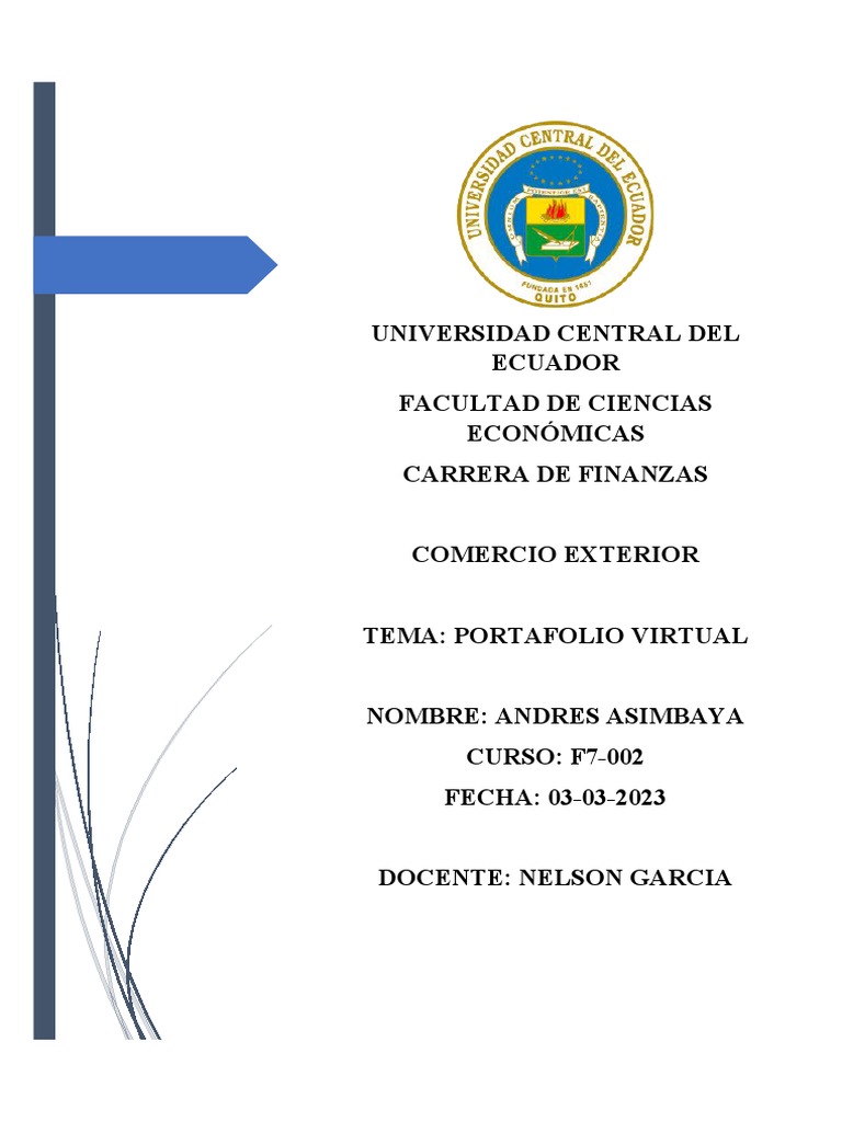 Asimbaya Andres - Portafolio Virtual | PDF | La política monetaria ...