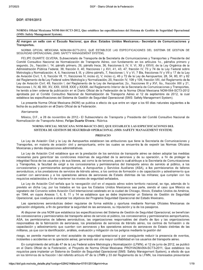 Nom 064 SCT3 2012 | PDF