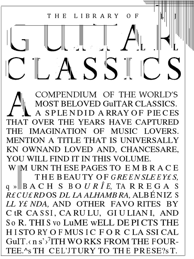 The Library of Classical Guitar Classics PDF | PDF | Variation (Music ... The Library of Classical Guitar Classics PDF | PDF | Variation (Music ...