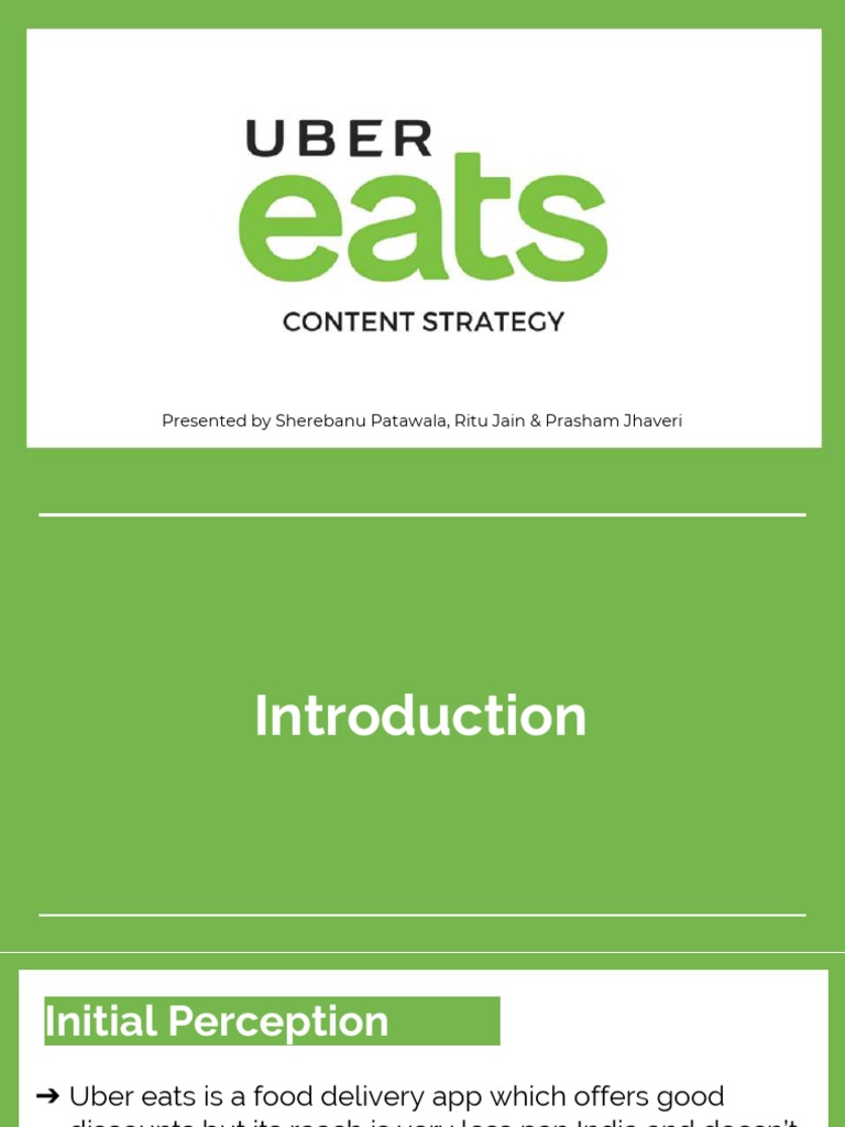 Uber Eats | PDF | Social Media | Popular Culture & Media Studies