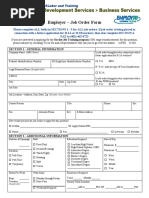 Job Order Form Template | PDF