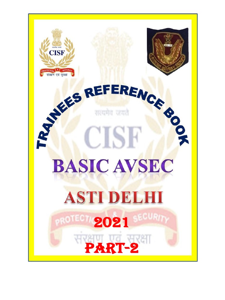 Bilingual Basic Avsec TRB Asti Delhi (2021) Part-2 | PDF
