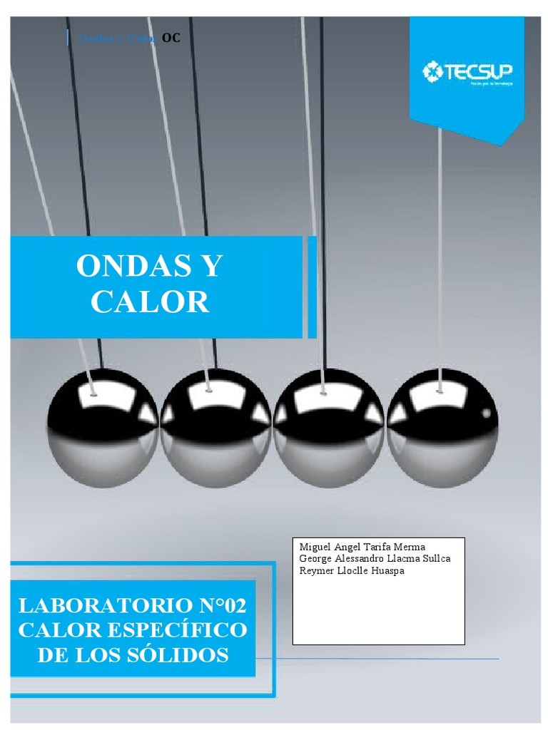 Lab 02 Ondas y Calor | PDF | Calor | Temperatura