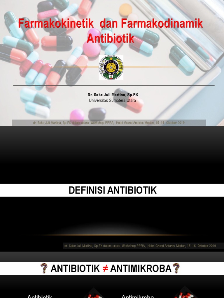 Dr. Sake Juli Martina, SP FK Antibiotik PPT Fix Final Fix | PDF