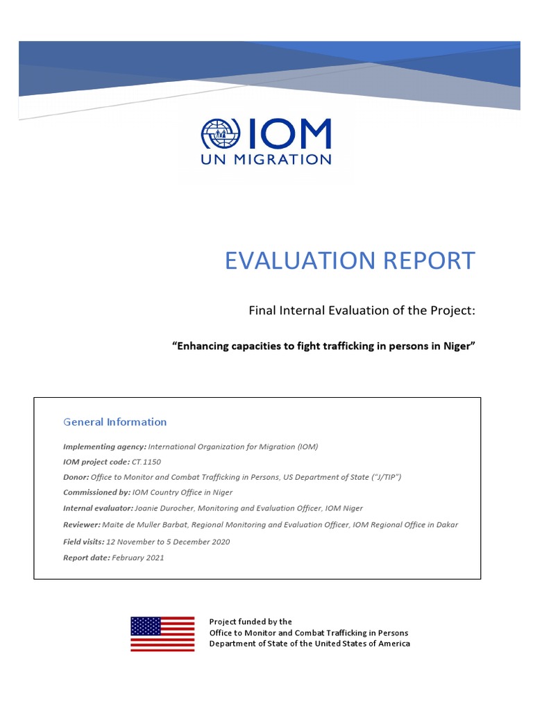 CT.1150 - JTIP - FINAL EVALUATION REPORT (FEB - Joanie DUROCHER - 0 | PDF | Human Trafficking ...