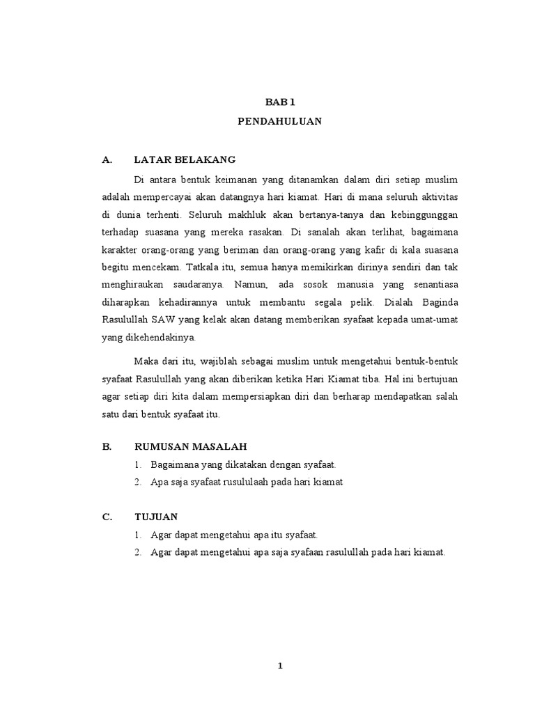 Syafaat Rasulullah di Hari Kiamat | PDF | Ilmu Sosial | Agama ...