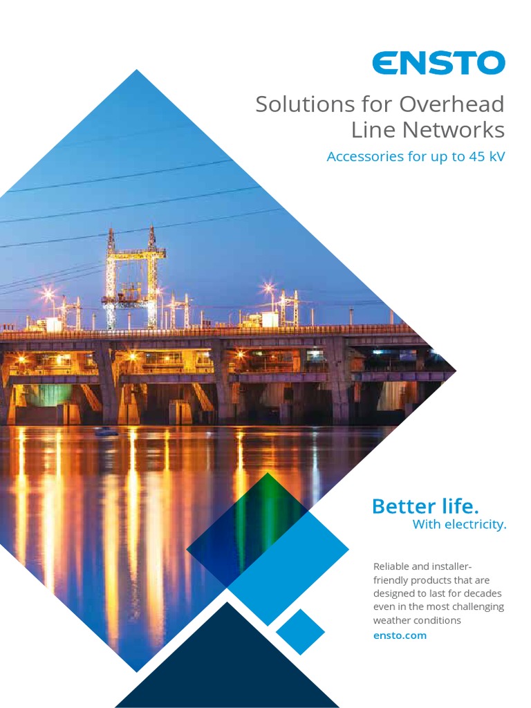 Ensto Overhead Line Solutions | PDF | Electrical Connector | Insulator ...