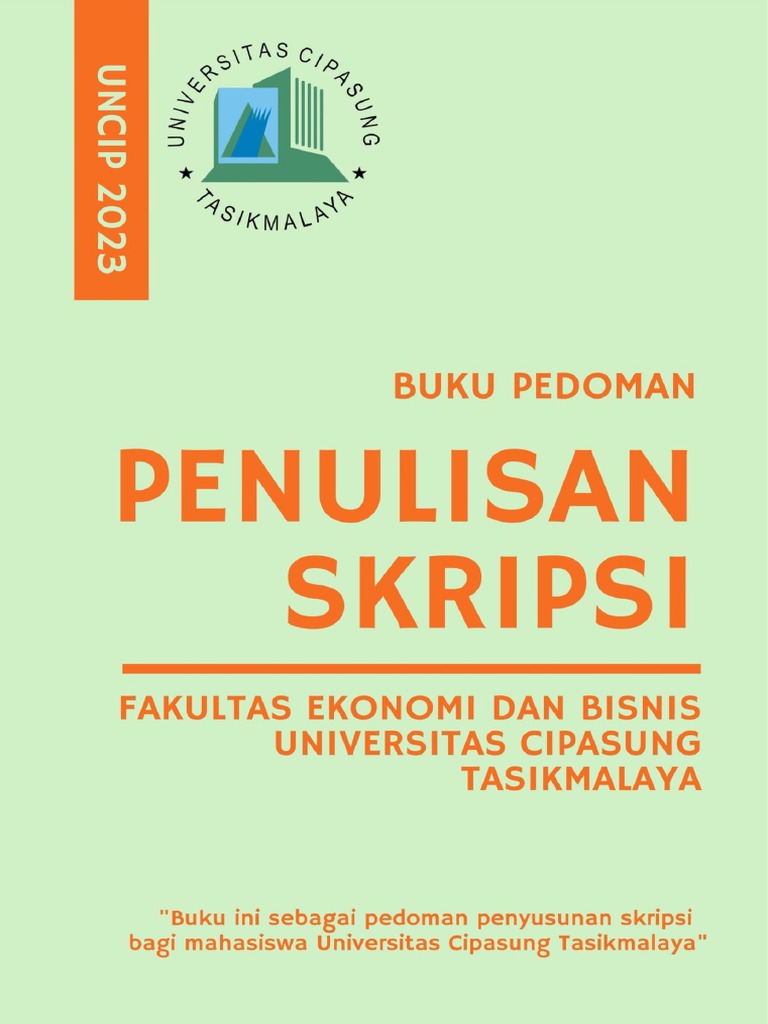 Pedoman Skripsi FEB Uncip 2023 | PDF | Seni