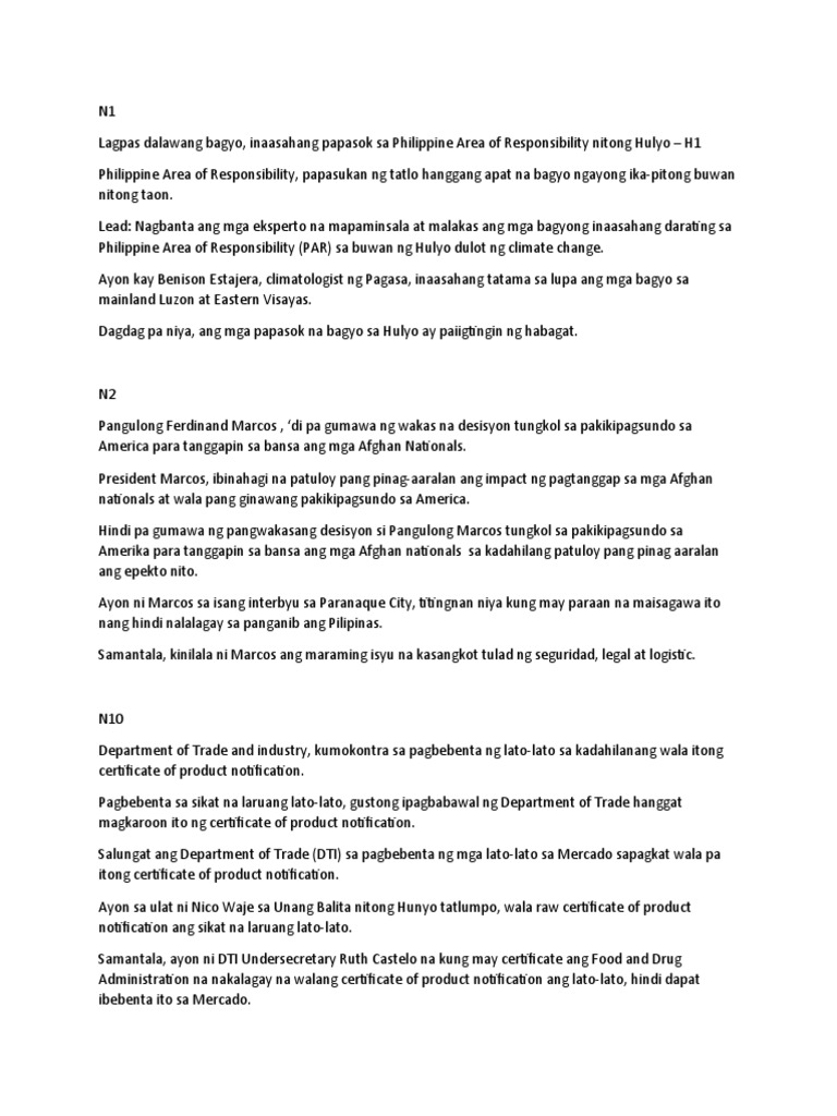 Filipino News | PDF