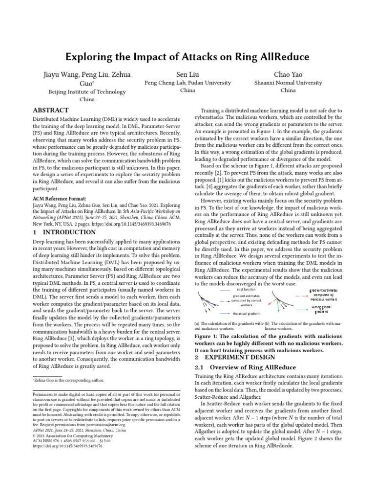 Exploring The Impact of Attacks On Ring AllReduce | PDF | Applied ...