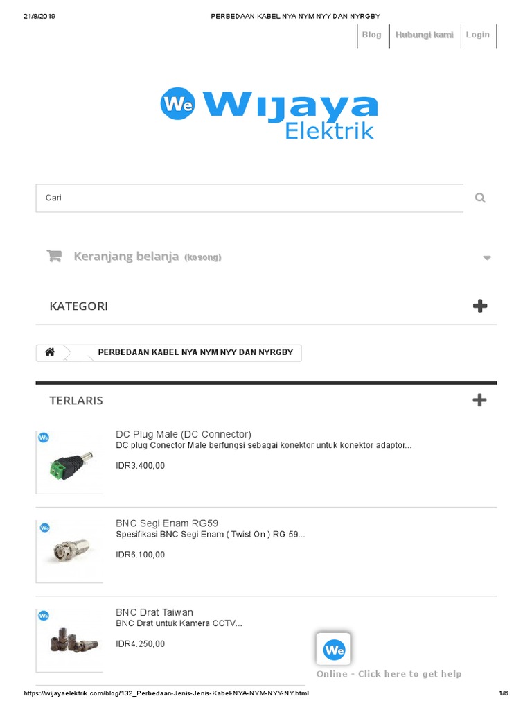 Perbedaan Kabel Nya Nym Nyy Dan Nyrgby | PDF