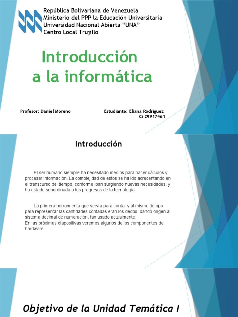 Introducción Informática | Descargar gratis PDF | Hardware de la computadora | Periférico