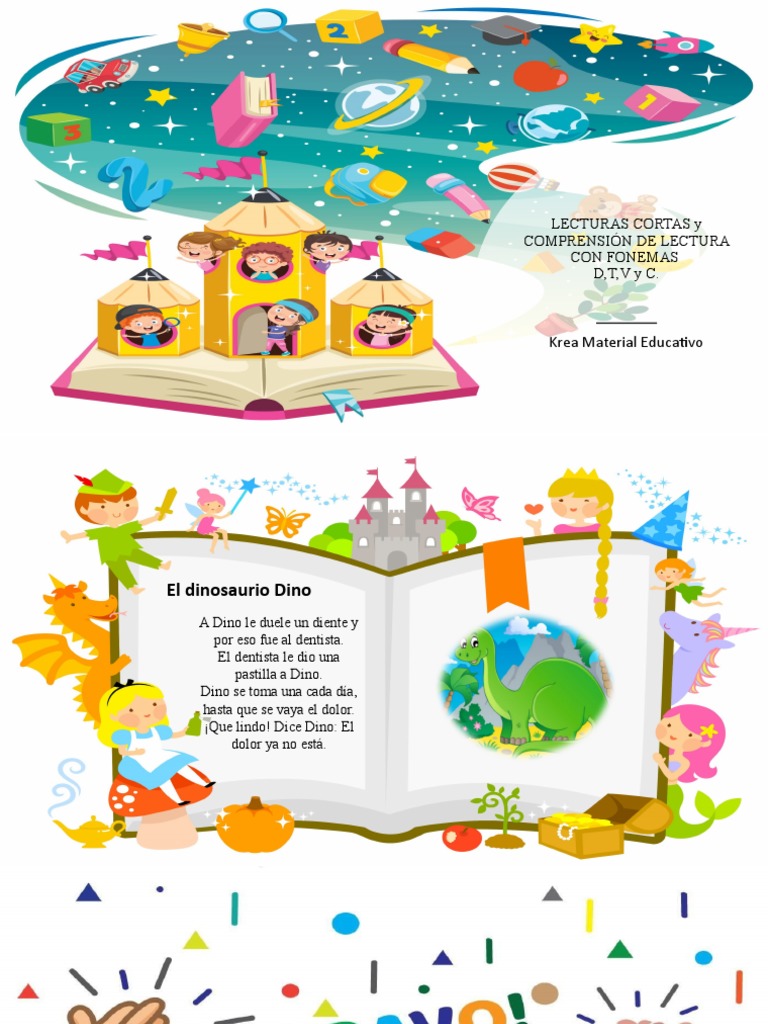 Lecturas Con Fonemas D, T, V, C | PDF