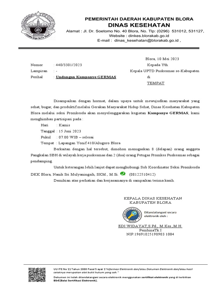 Kampanye GERMAS di Lapangan Yonif 410 | PDF