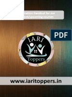 AFO Mains Courses 2024 IARI Toppers | PDF | Agriculture | Horticulture