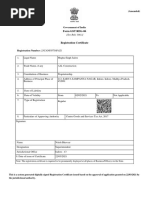GST Registration Certificate Sample | PDF