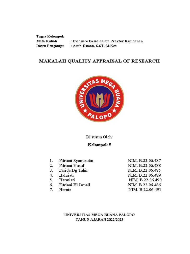 Makalah Kelompok 5 Evidenbase | PDF