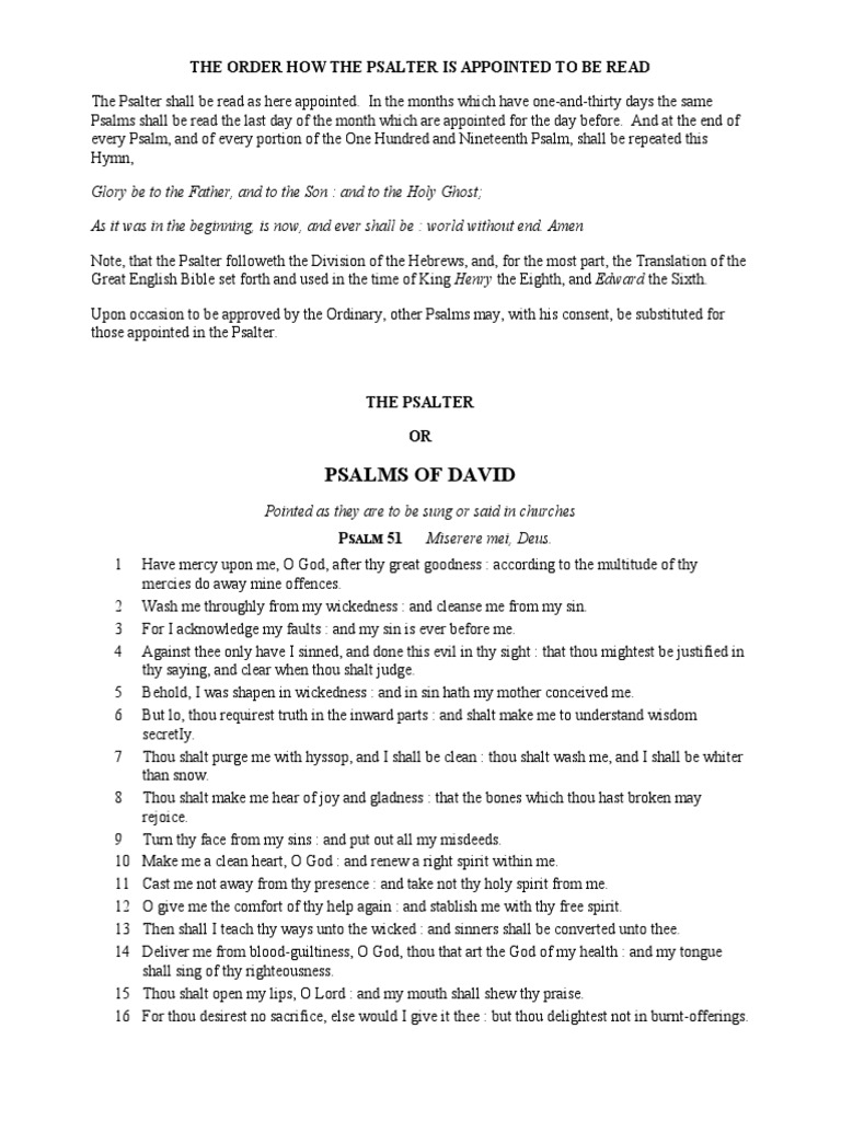 Psalms of David | PDF