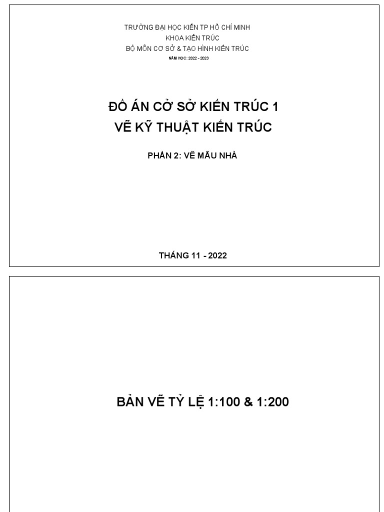 2022 - Mau Nha - Ty Le 1-100 & 1-200 - in A3 | PDF 2022 - Mau Nha - Ty Le 1-100 & 1-200 - in A3 | PDF