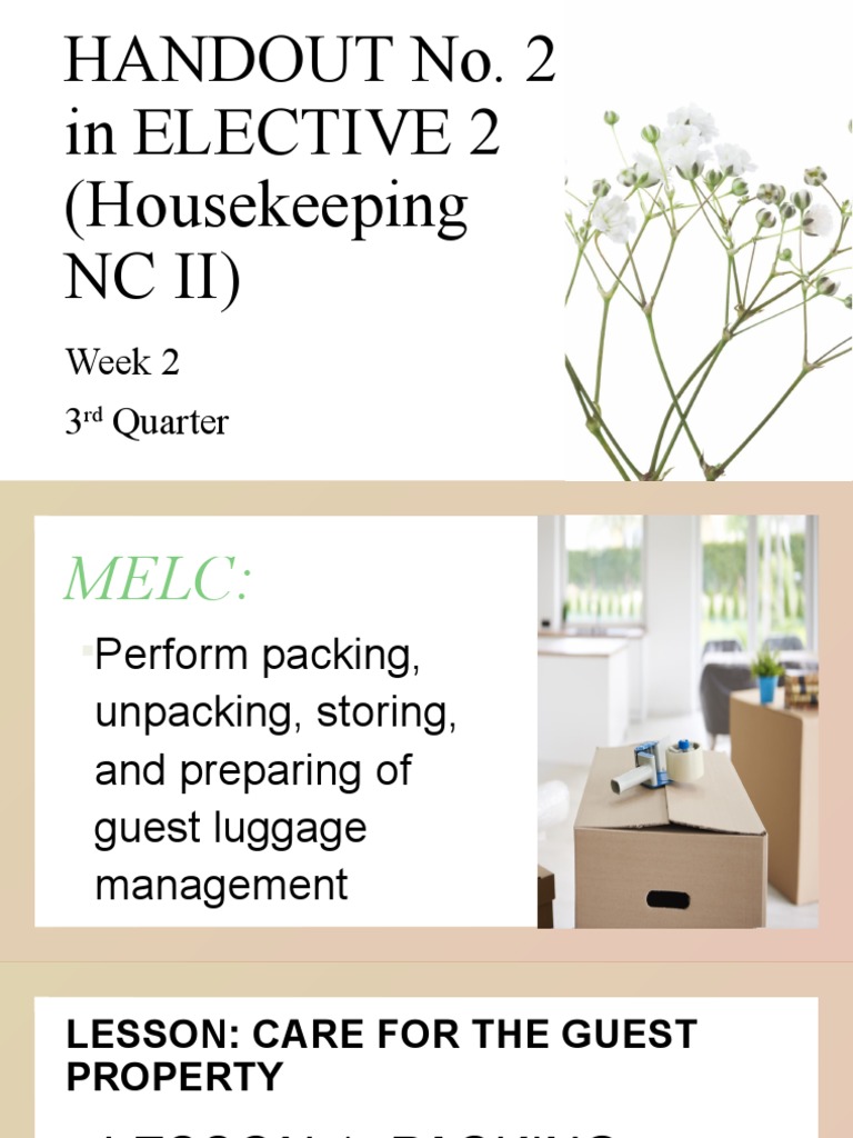 3rd Q WK 2 Elective 2 | PDF | Trousers | Shirt