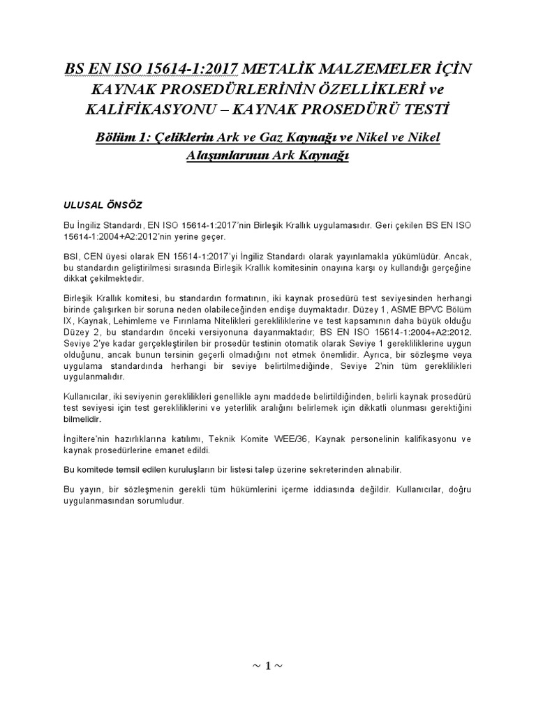TS en Iso 15614-1-2017 | PDF