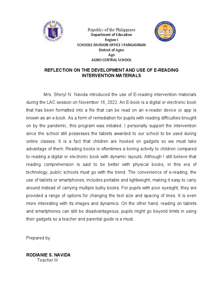 Reflections LAC | Download Free PDF | E Reader | Learning