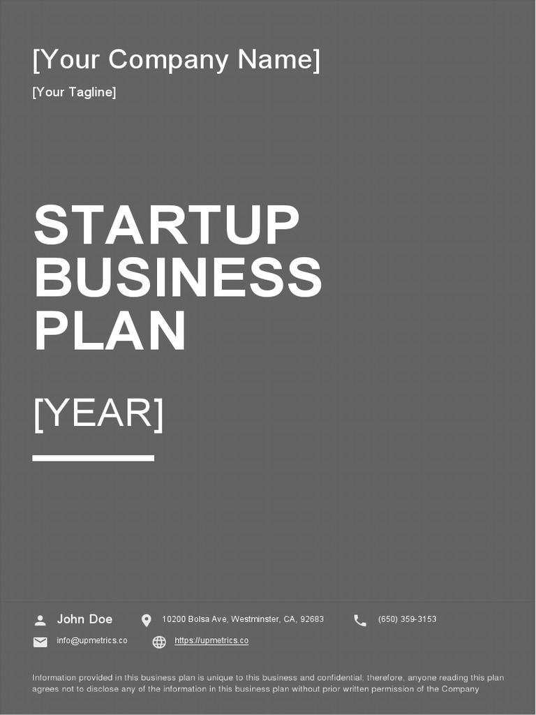 Upmetrics Business Plan Template | PDF | Equity (Finance) | Expense