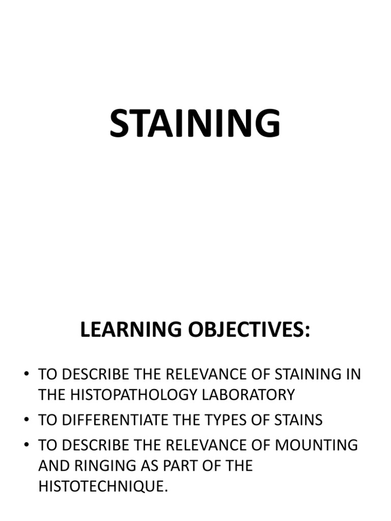 STAINING | PDF | Staining | Dye