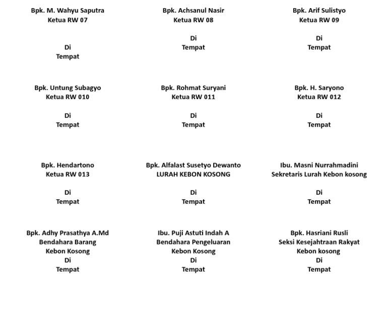 Lebel 103 Tinggal Print | PDF