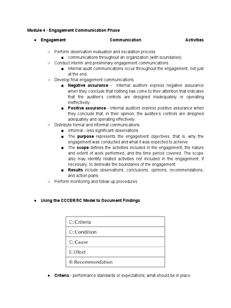 Module 4 Reviewer | PDF | Audit | Internal Audit