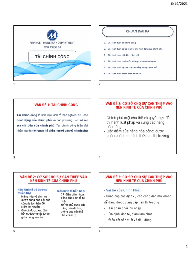 PDF Chuong 10 Tai Chinh Cong | PDF