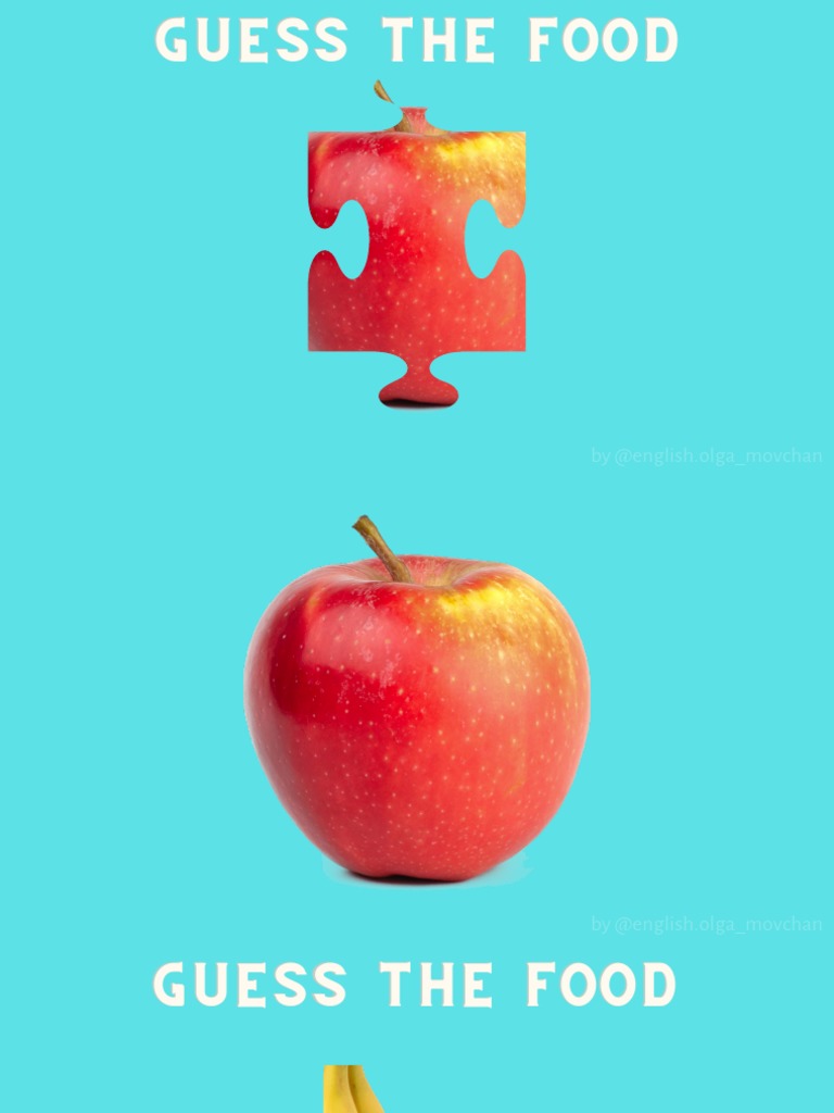Guess the Food Worksheet | PDF | Wellness
