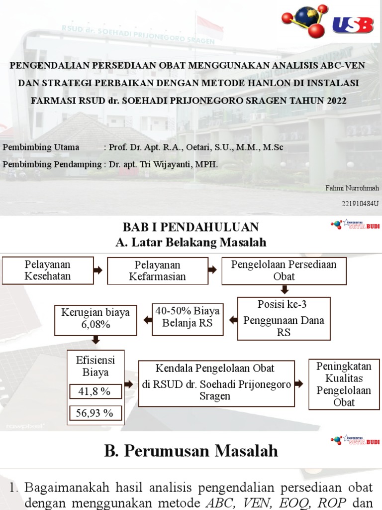 Pengendalian Penggunaan Obat Dengan Metode ABC/VEN | PDF | Kesehatan ...