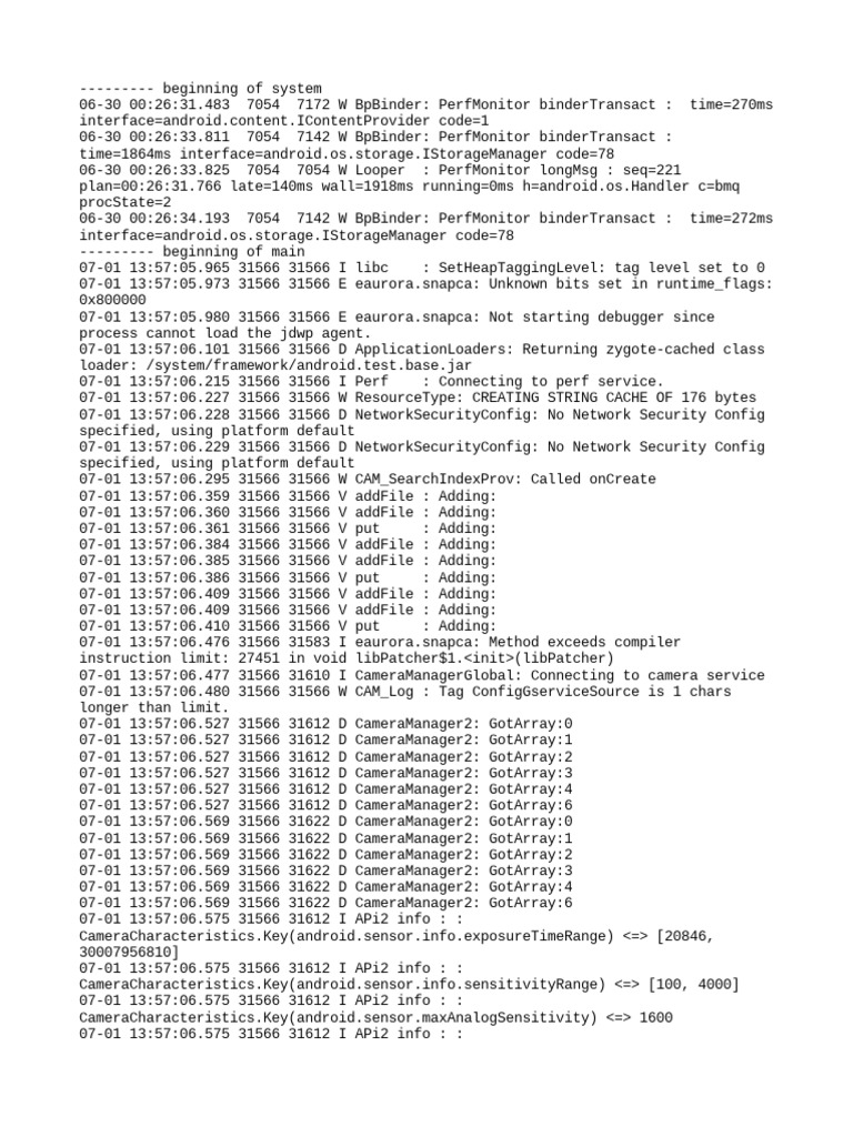 Log Cat 1656658626422 | PDF | System Software | Software Engineering