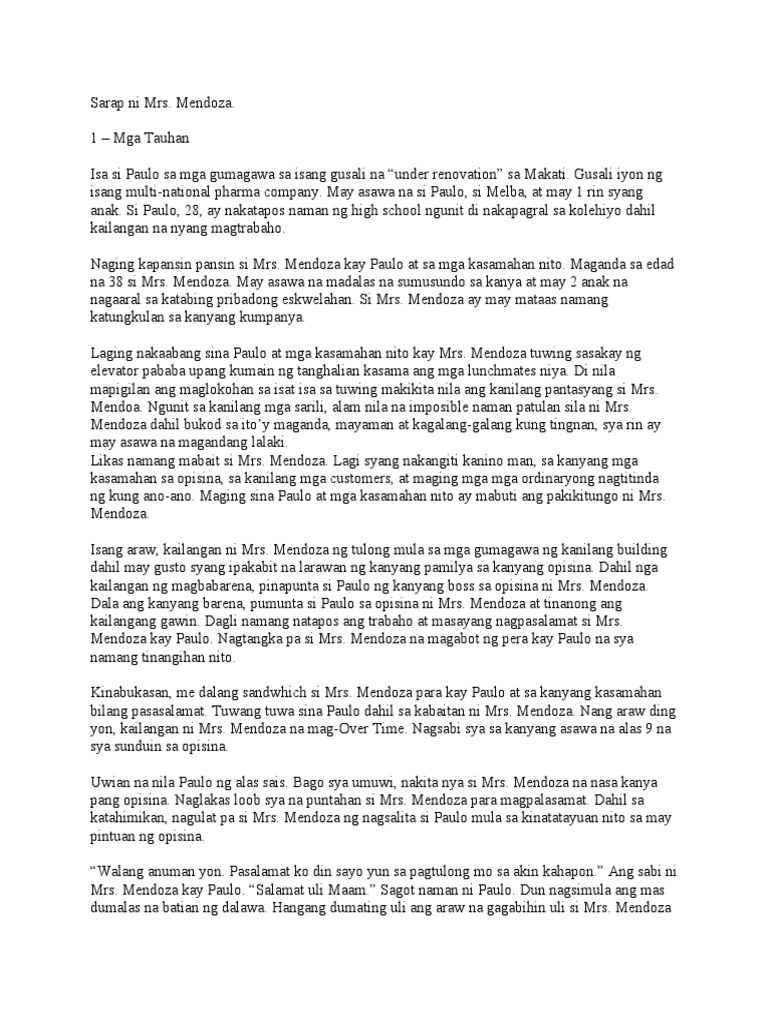 Sarap Ni Mrs | PDF