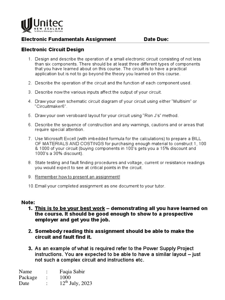 Electrical Theory Assignment - 1 | PDF