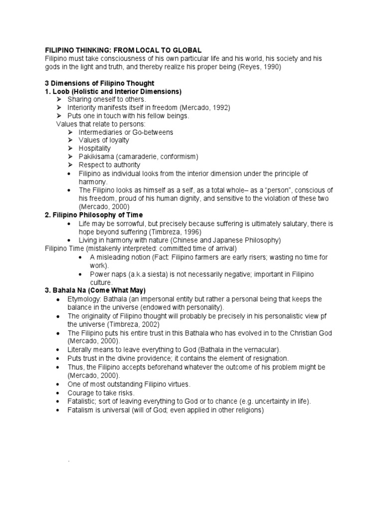 Filipino Thinking | PDF | Philippines