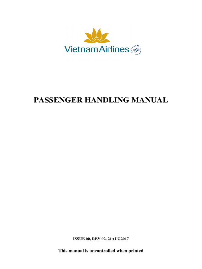 Passenger Handling Manual: This Manual Is Uncontrolled When Printed | PDF | Baggage | Transport
