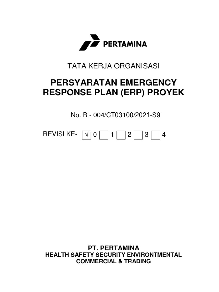 08 TKO Persyaratan ERP Proyek Pertamina CT R4 | PDF