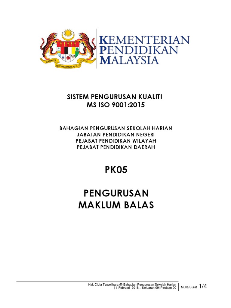 PK05 Pengurusan Maklum Balas Pelanggan | PDF